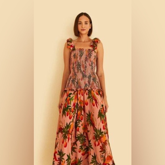 FARM Rio | Dresses | Farm Rio Pink Mango Trees Dress | Poshmark